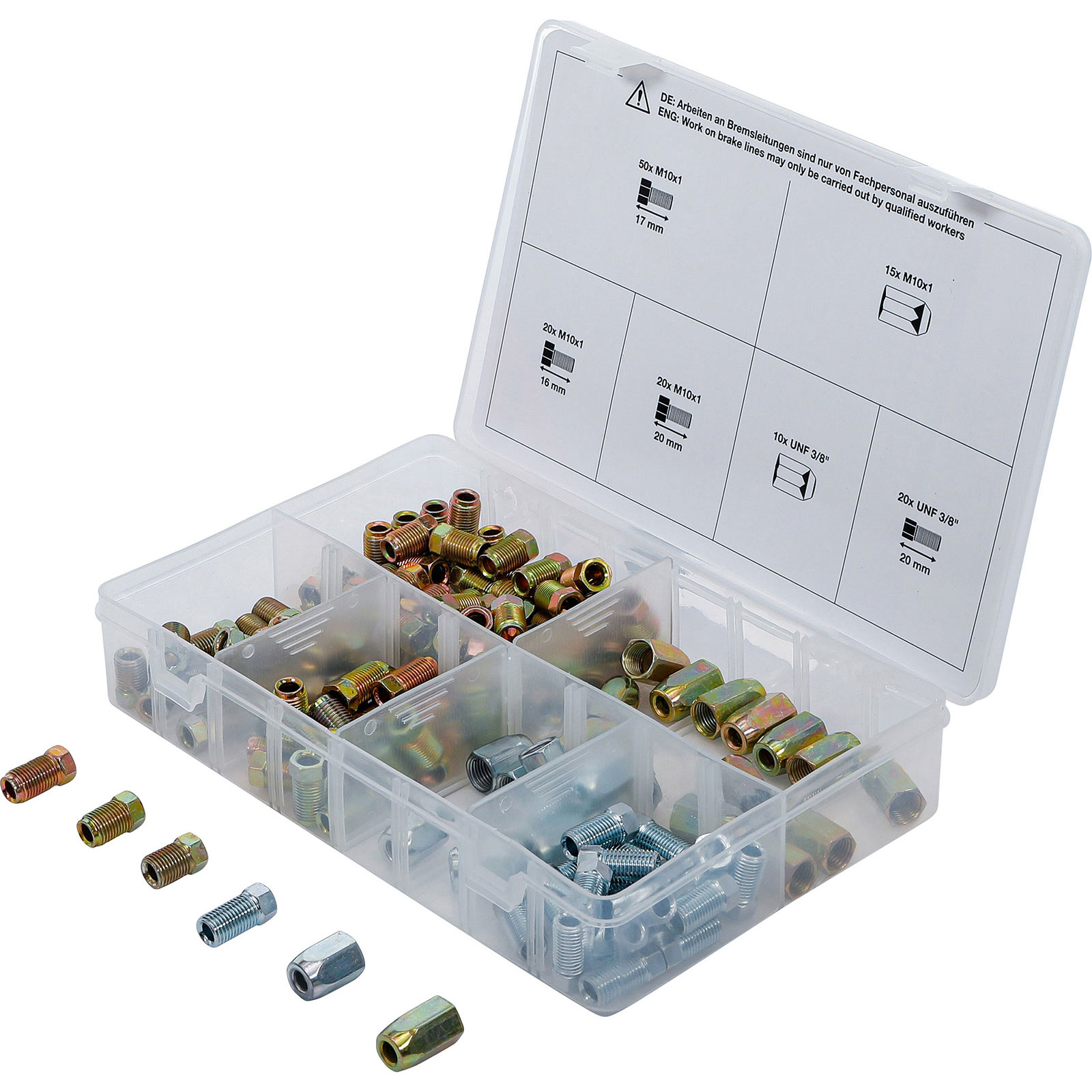 BGS Bremsleitungsverschraubungs- Überwurfmuttern & Schrauben Sortiment ...